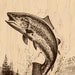 Laser Burn PNG Fish Fishing Trout Engrave Laser Ready Digital Design ...