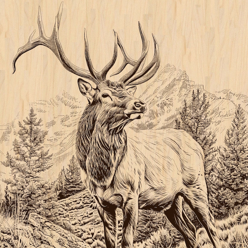 Elk Art - Etsy