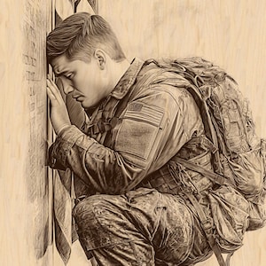 USA Soldier Laser Engraving File: Memorial Tribute (digital Download ...