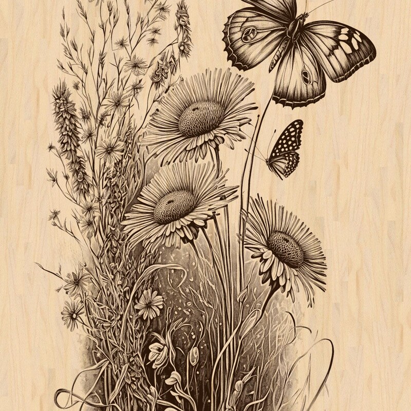 Butterfly Engraving - Etsy