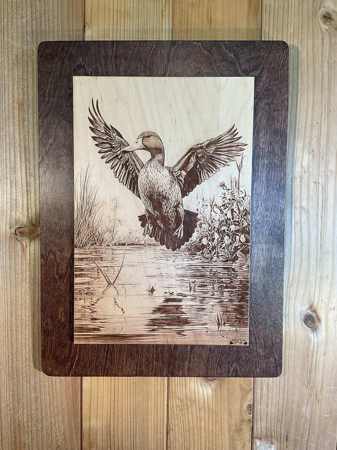 Laser Duck Engraving Design: Wildlife Art (PNG, JPEG) - Etsy