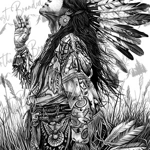 Native American Man Laser Engraving File, Ready to Engrave PNG & JPEG ...