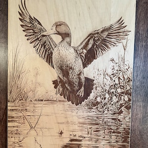 Laser Duck Engraving Design: Wildlife Art (PNG, JPEG) - Etsy