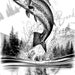 Laser Burn PNG | Fish | Fishing | Trout | Engrave | Laser Ready ...