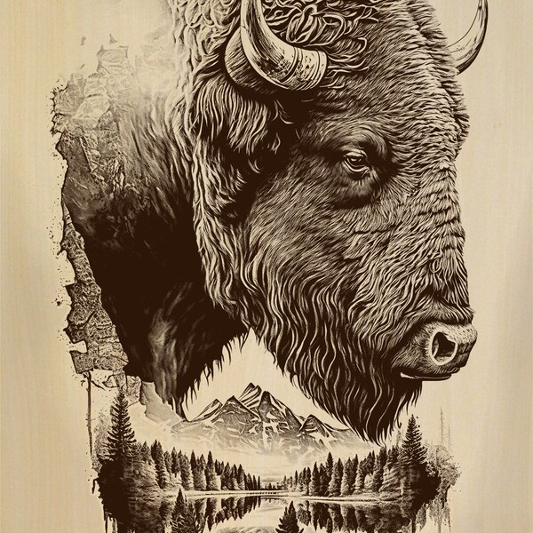 Buffalo Laser Wood - Etsy