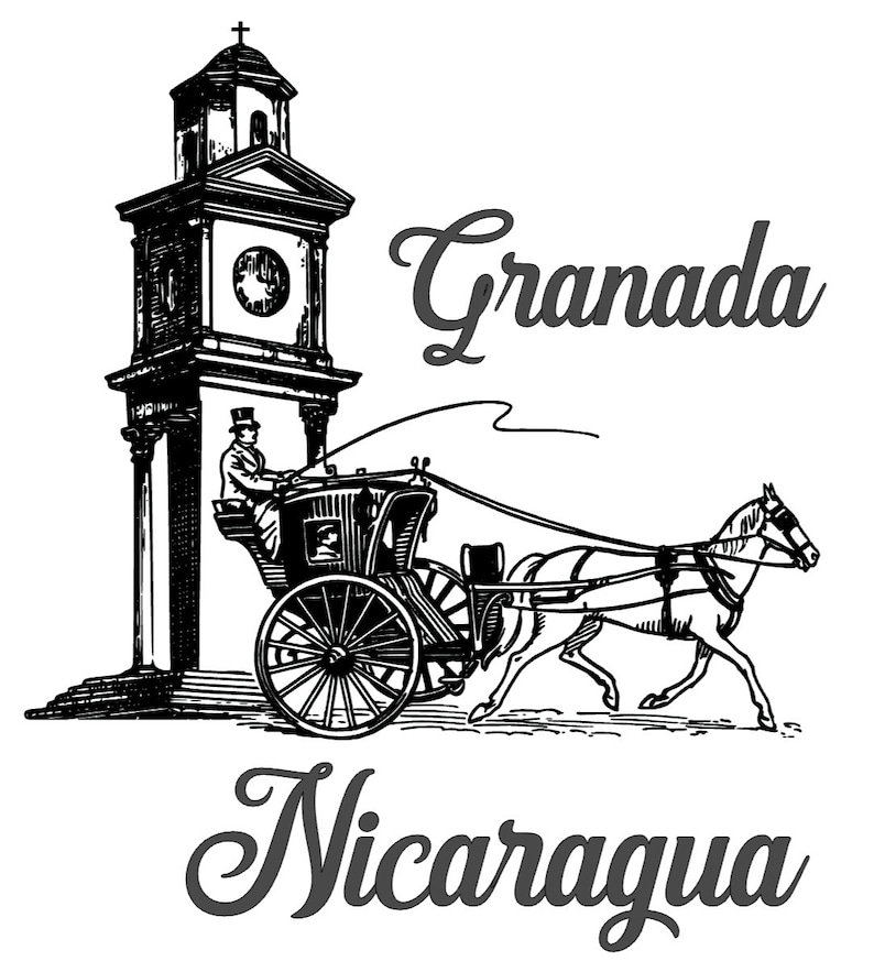 Granada Nicaragua Coach and Clock Tower - Etsy