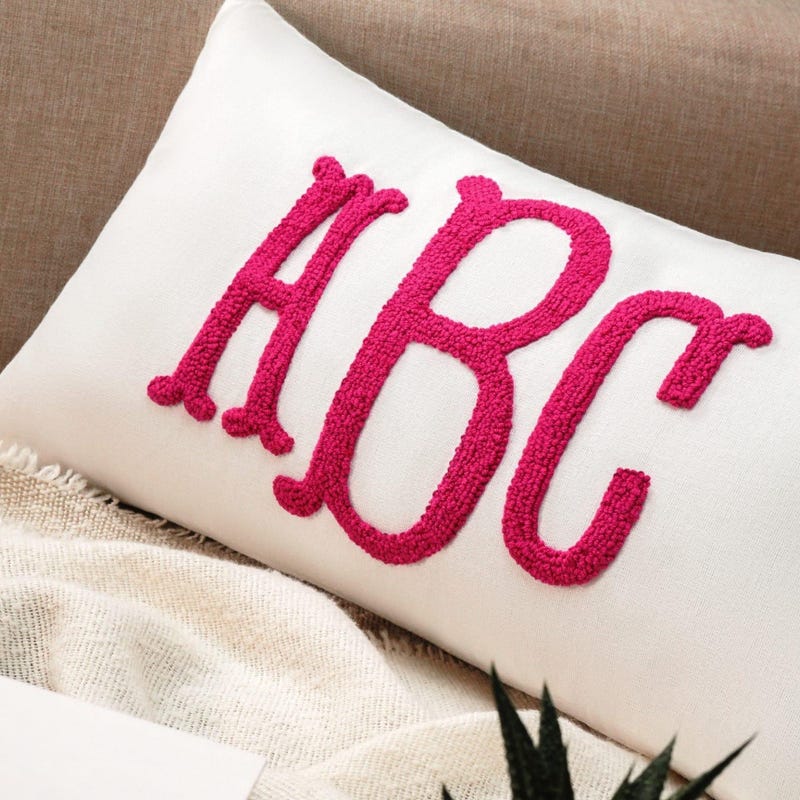 Custom Letter Pillow Case - Etsy