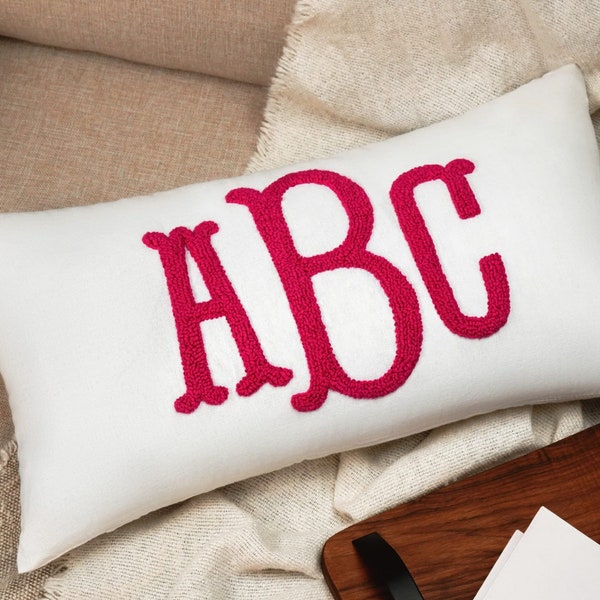 Monogram Pillow (You'll Enjoy) - Etsy
