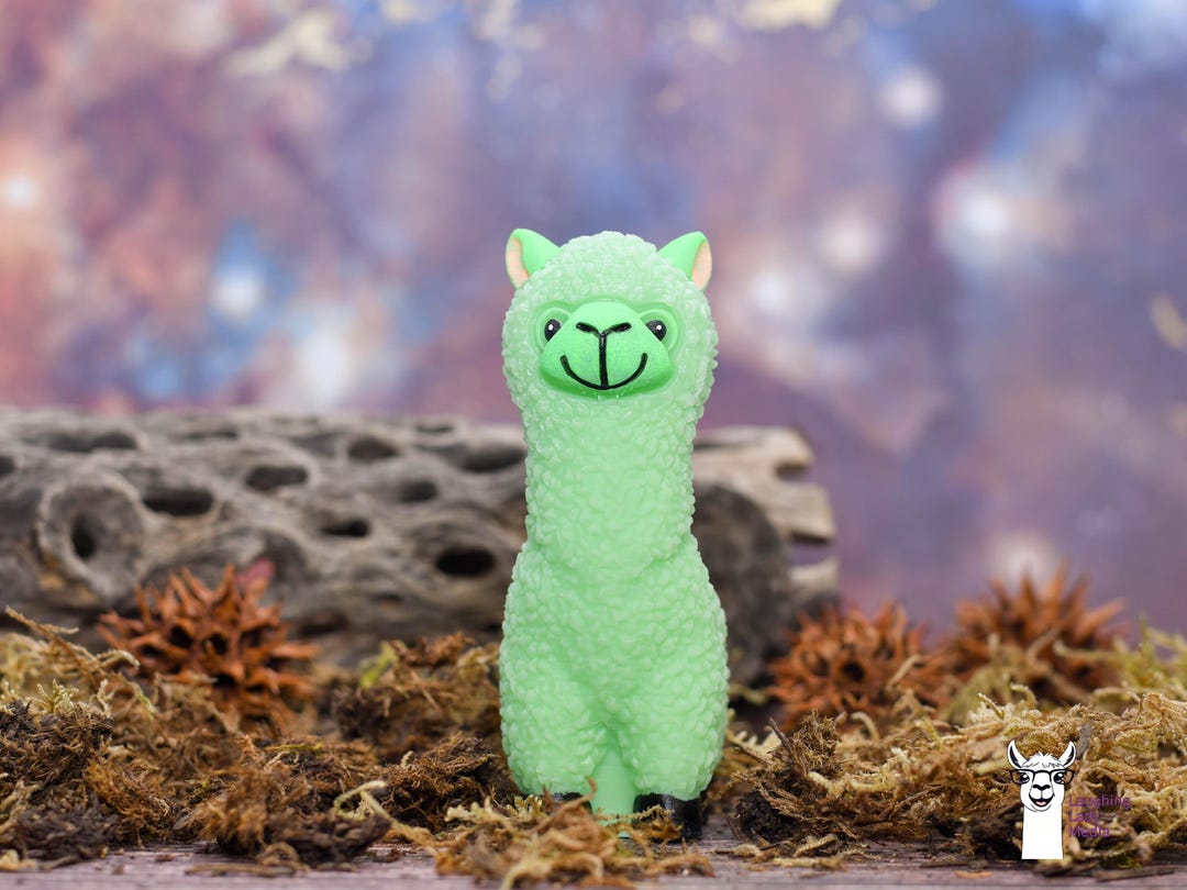 Lime Green Resin Llama Figurine Handmade and Adorable Alpaca Gift - Etsy