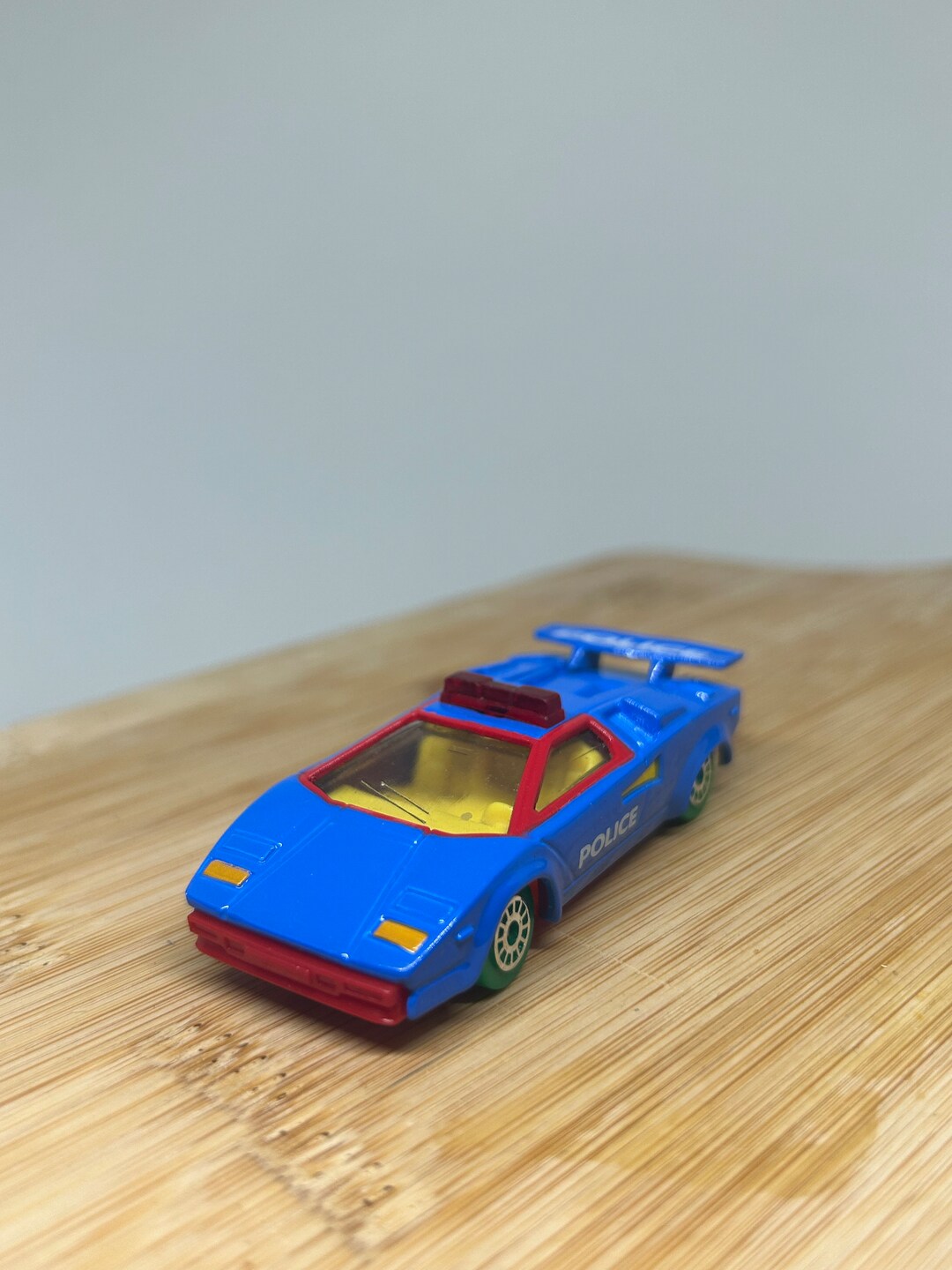 Colorful Lamborghini Countach Police Car. Unknown Brand - Etsy