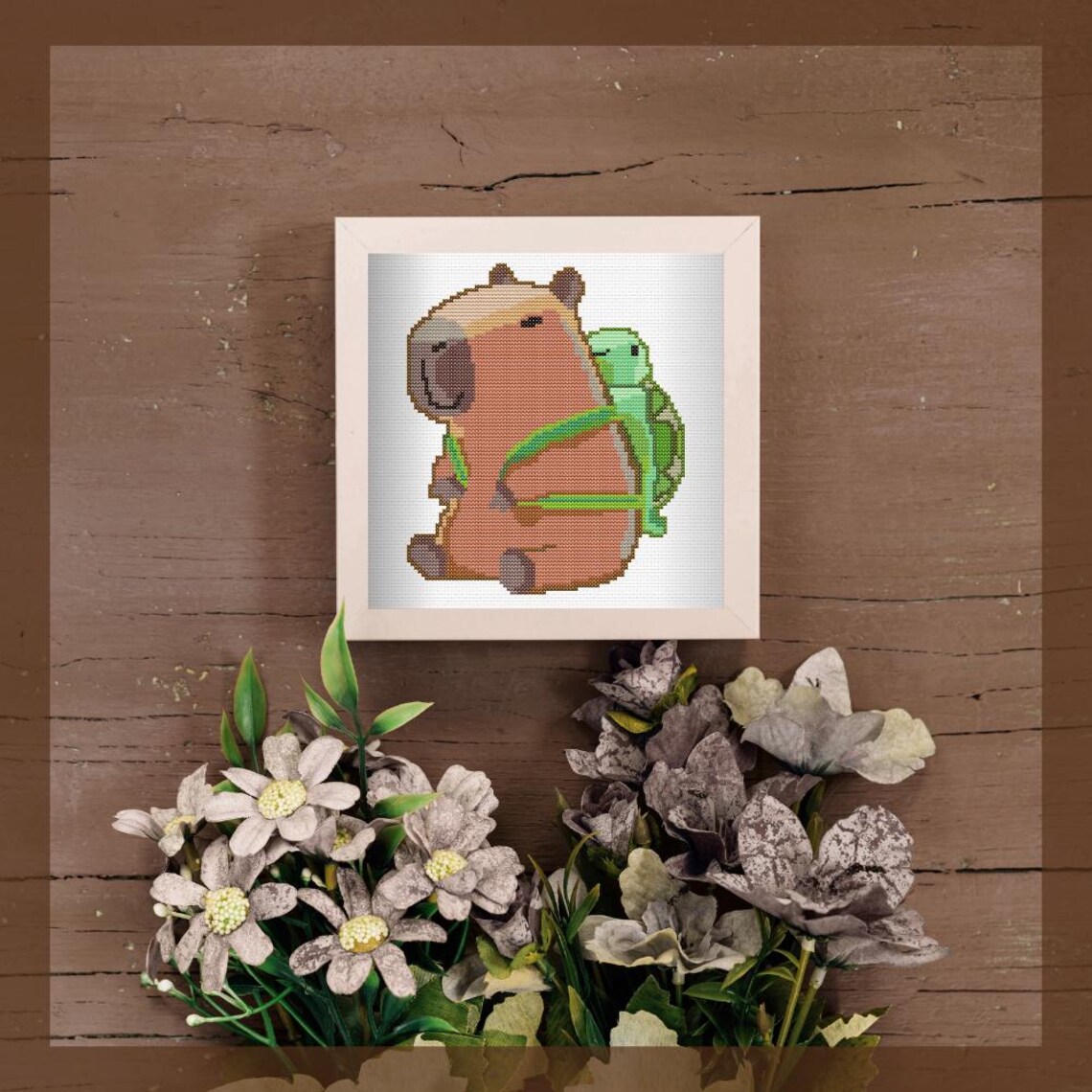 Patrón de punto de cruz Capybara, punto de cruz digital, PDF, cute, de ...