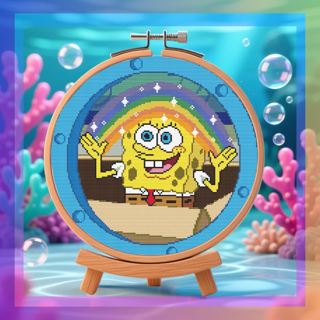 Patrón de punto de cruz Bob Imaginación, caricatura divertida, Patrón ...