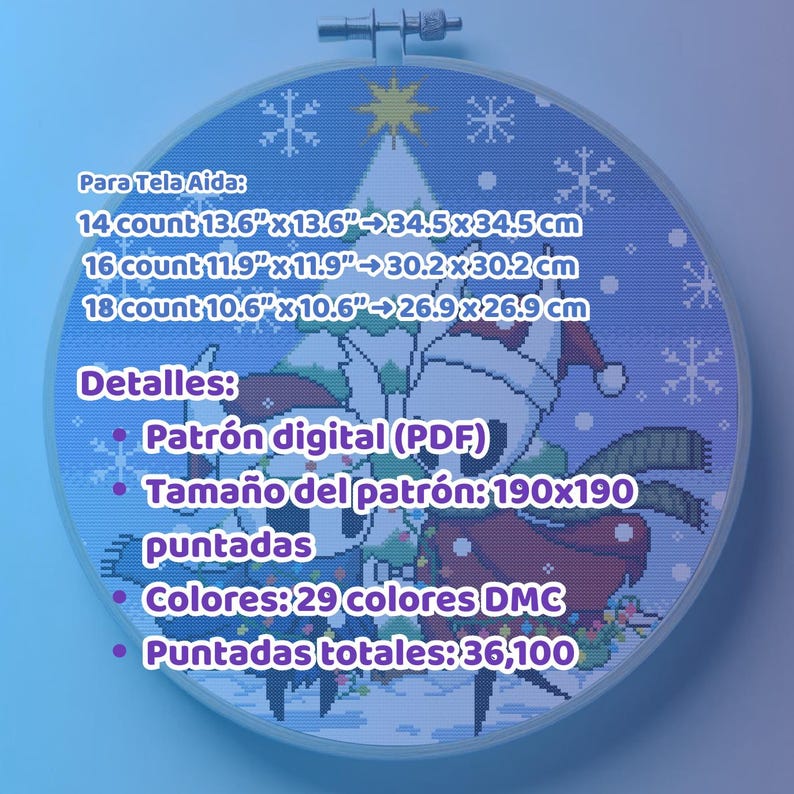 Digital Cross Stitch Pattern in PDF, the Knight and Hornet Christmas ...