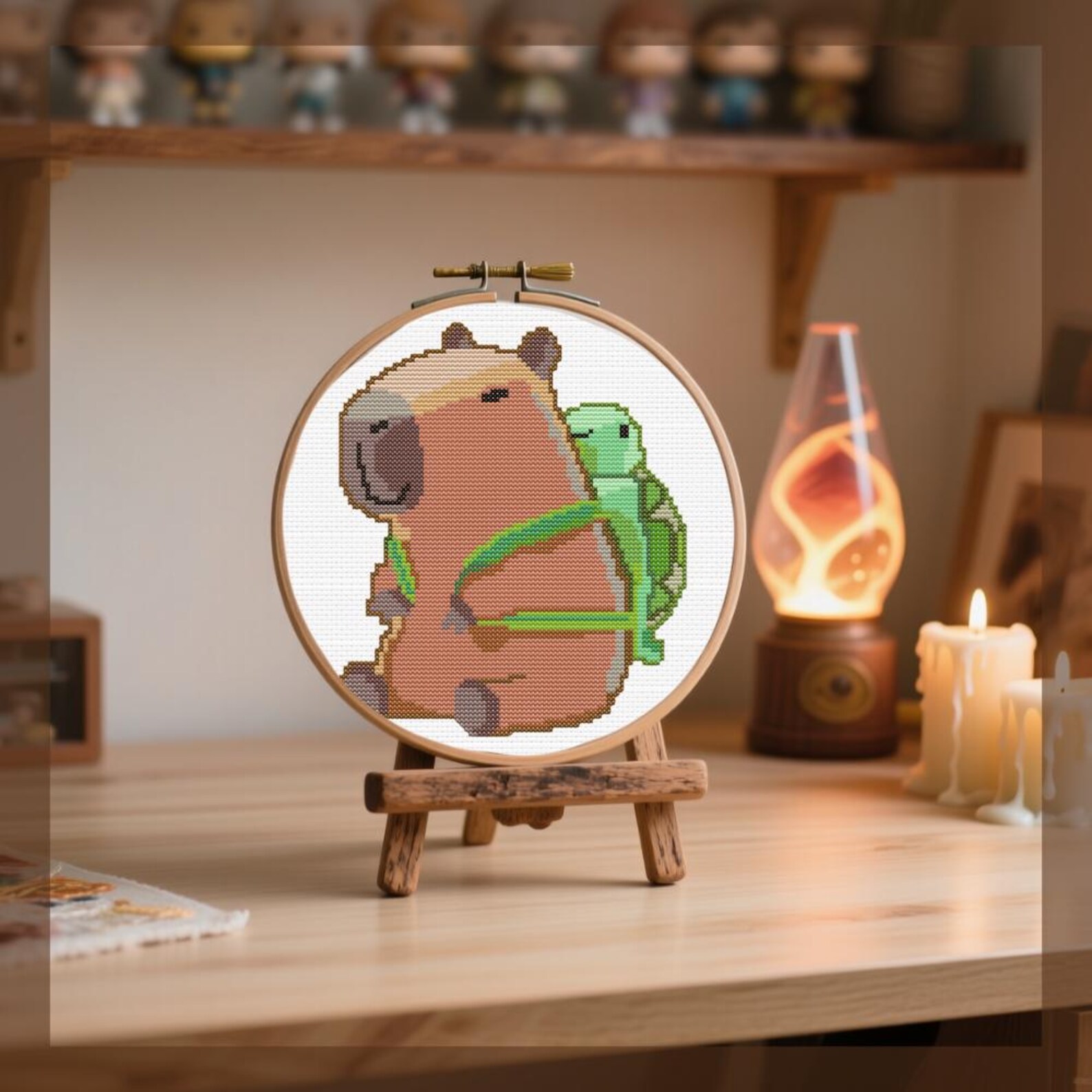 Patrón de punto de cruz Capybara, punto de cruz digital, PDF, cute, de ...