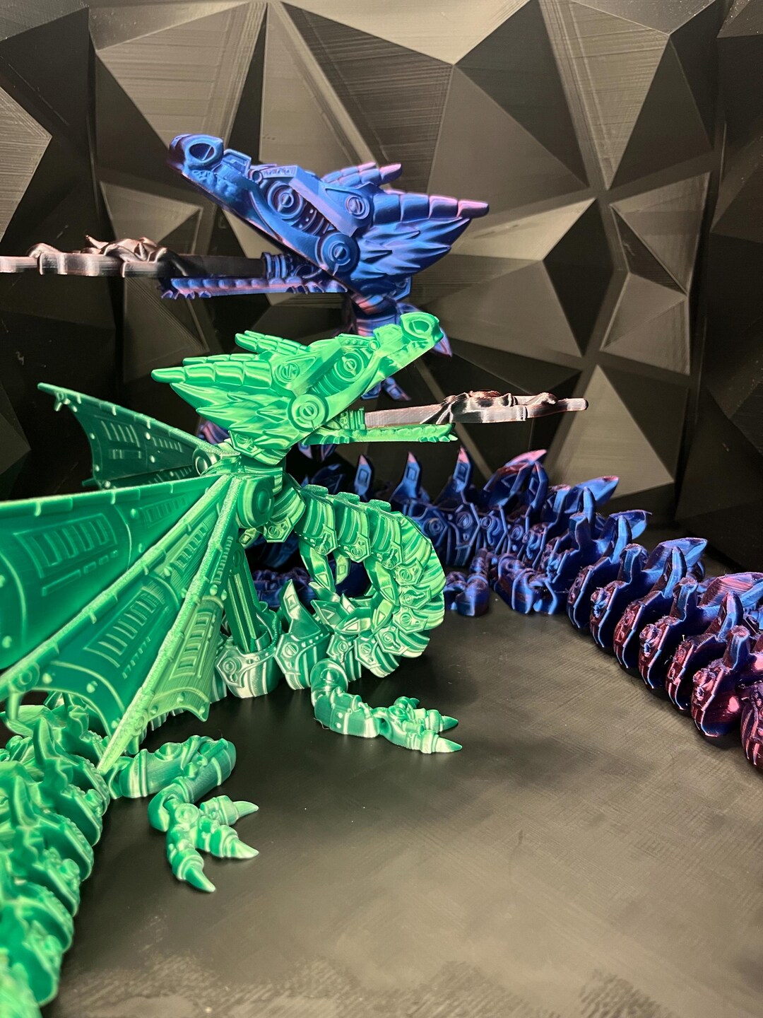 Mech Dragon Fidget Toy Articulated - Etsy