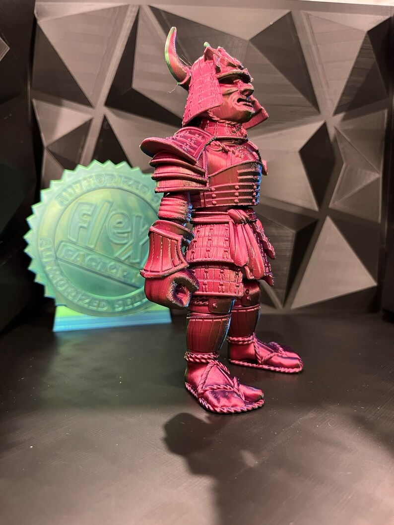 Flexi Samurai Fidget Toy Japanese Samurai Articulated - Etsy