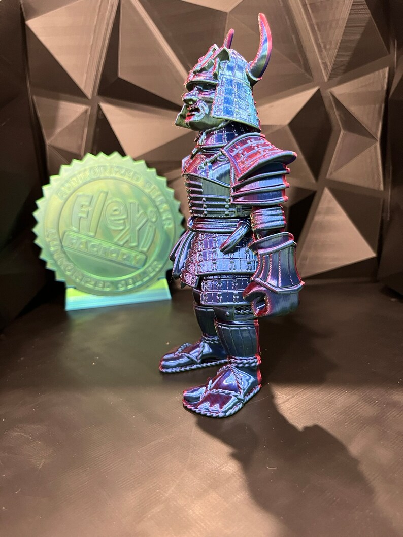 Flexi Samurai Fidget Toy Japanese Samurai Articulated - Etsy