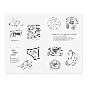 AJR the Maybe Man Tour | Song Sticker Sheets | AJR Stickers - Etsy
