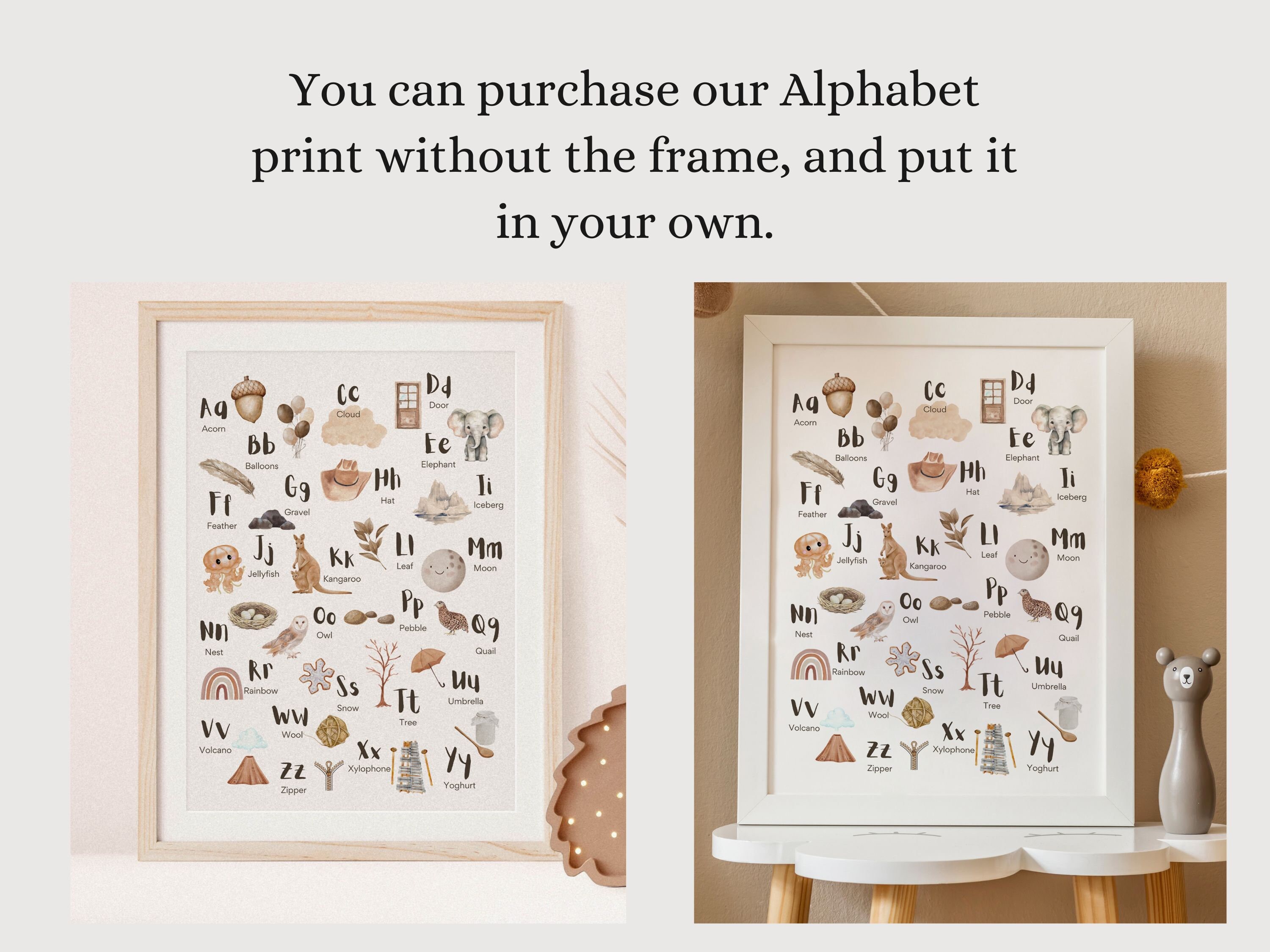 ABCD Poster | Gender Neutral Nursery | Alphabet Poster | Alphabet Kids ...