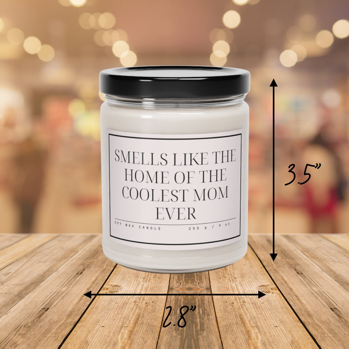 Smells Like the Home of Coolest Mom Candle, Funny Mother's Day Gift for ...