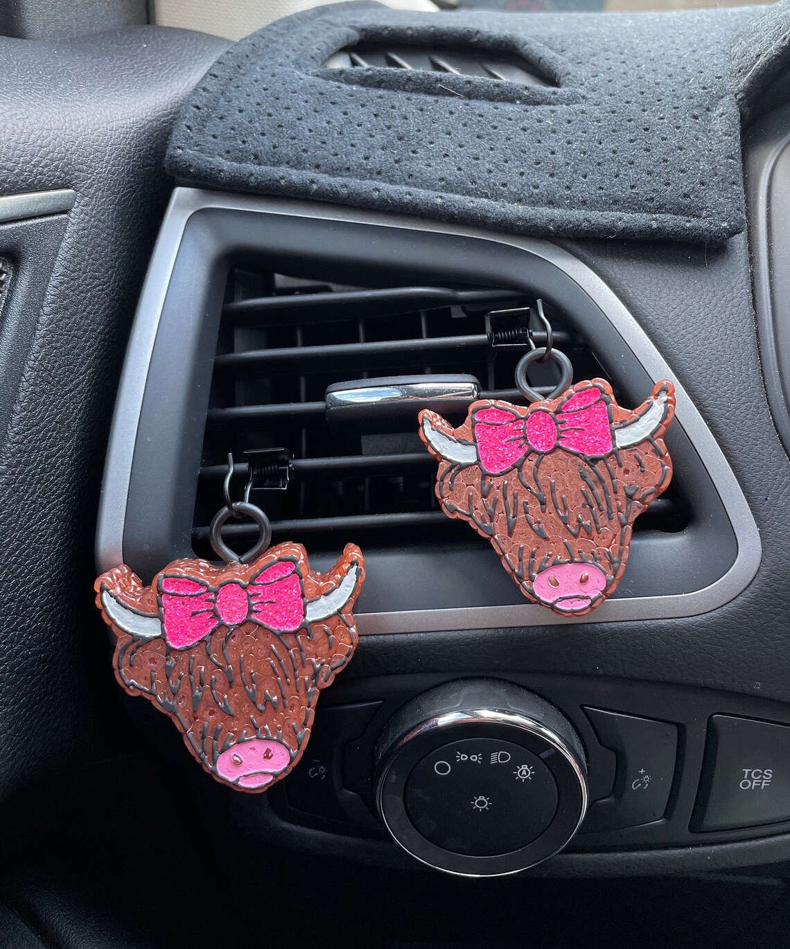 Highland Cow Vent Clip Set - Etsy