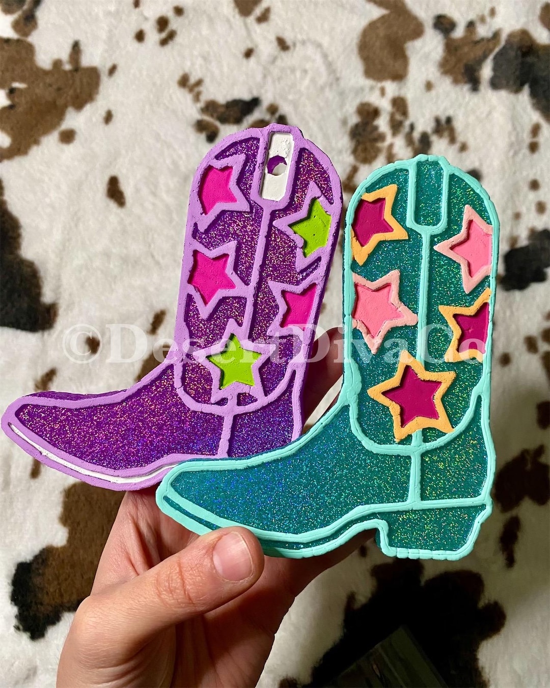 Cowboy Boot W/ Stars Car Freshie - Etsy