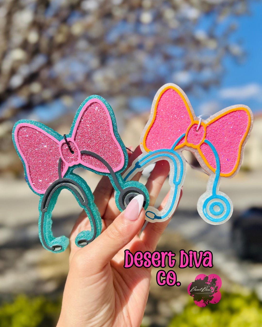 Nurse Stethoscope Car Freshie | Nurse Freshie | Stethoscope Bow Freshie ...