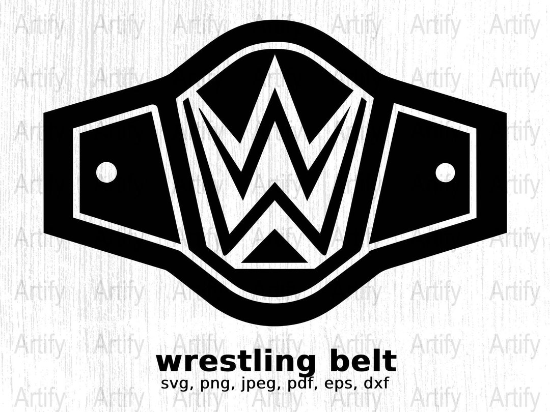 Wrestling Belt SVG, Wrestling Belt Vector Cutting Files for Silhouette ...