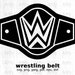 Wrestling Belt SVG, Wrestling Belt Vector Cutting Files for Silhouette ...