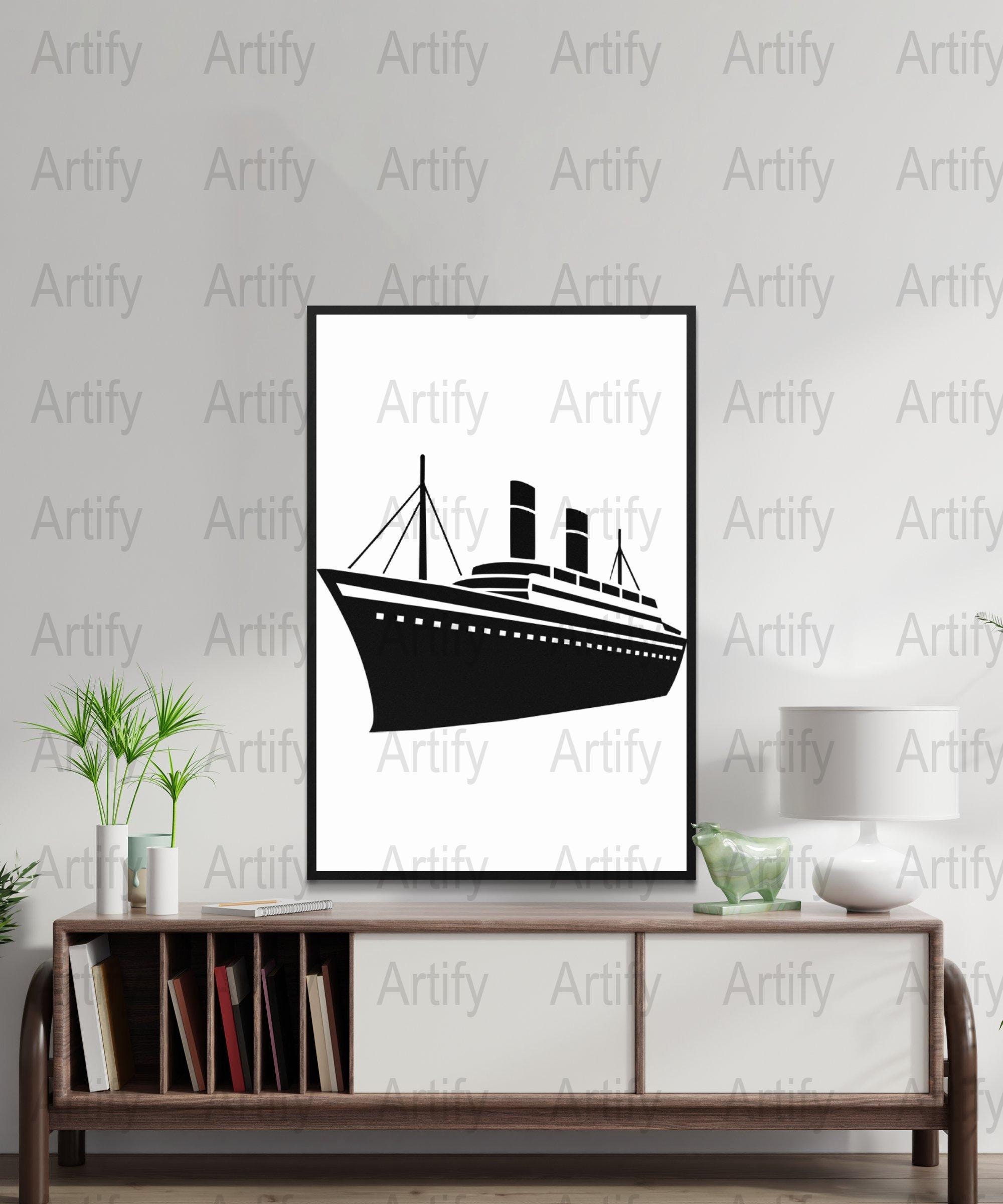 Titanic SVG, Titanic Vector Cutting Files for Silhouette Cameo ...