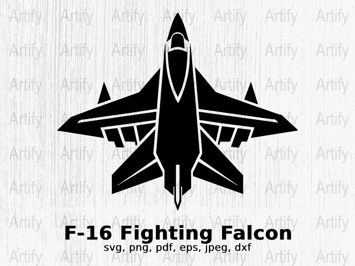 F-16 Fighting Falcon SVG, F-16 Fighting Falcon Vector Cutting Files for ...