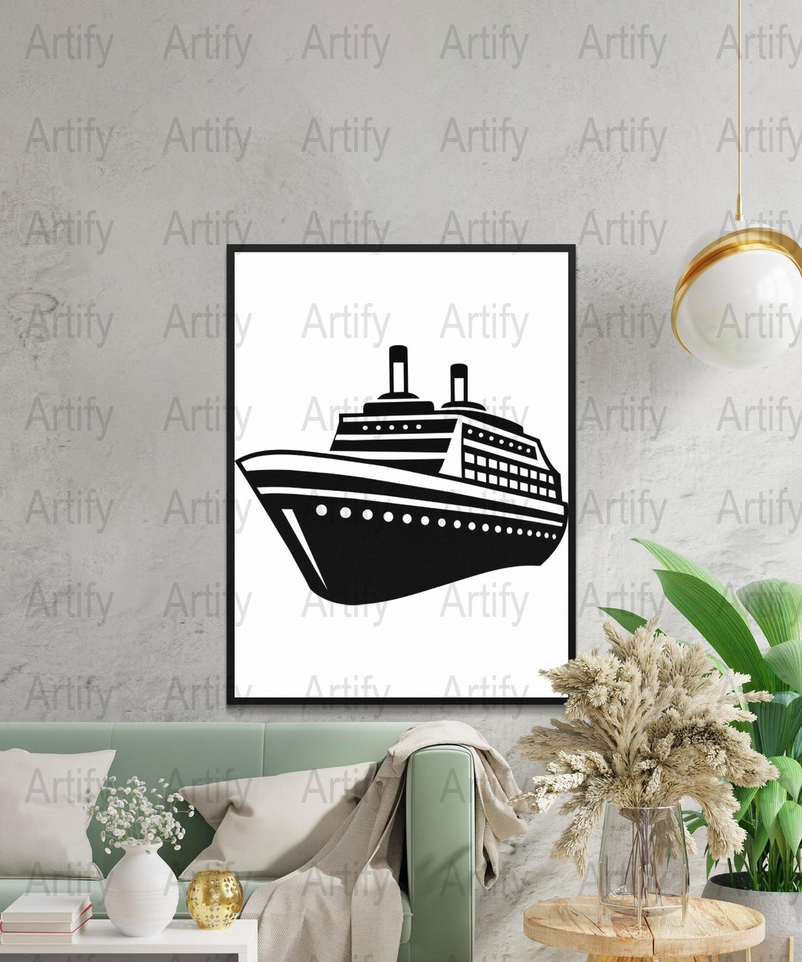 Cruise Ship SVG, Cruise Ship Vector Cutting Files for Silhouette Cameo ...