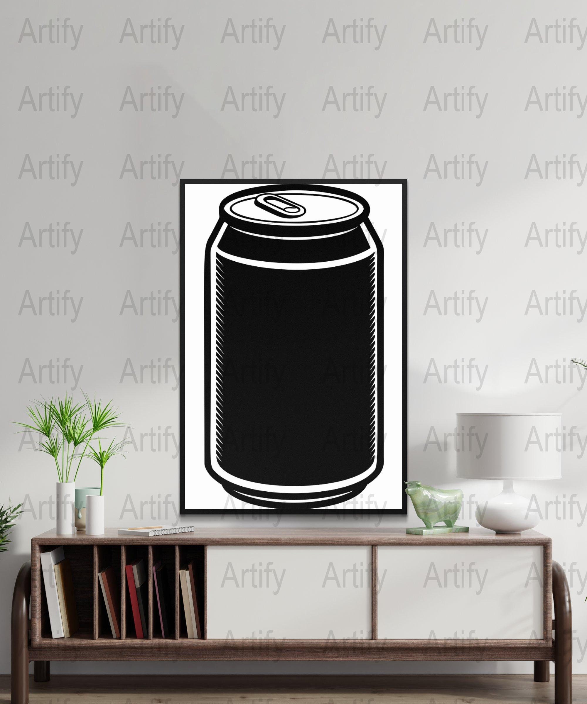 Beer Can SVG, Beer Can Vector Cutting Files for Silhouette Cameo ...
