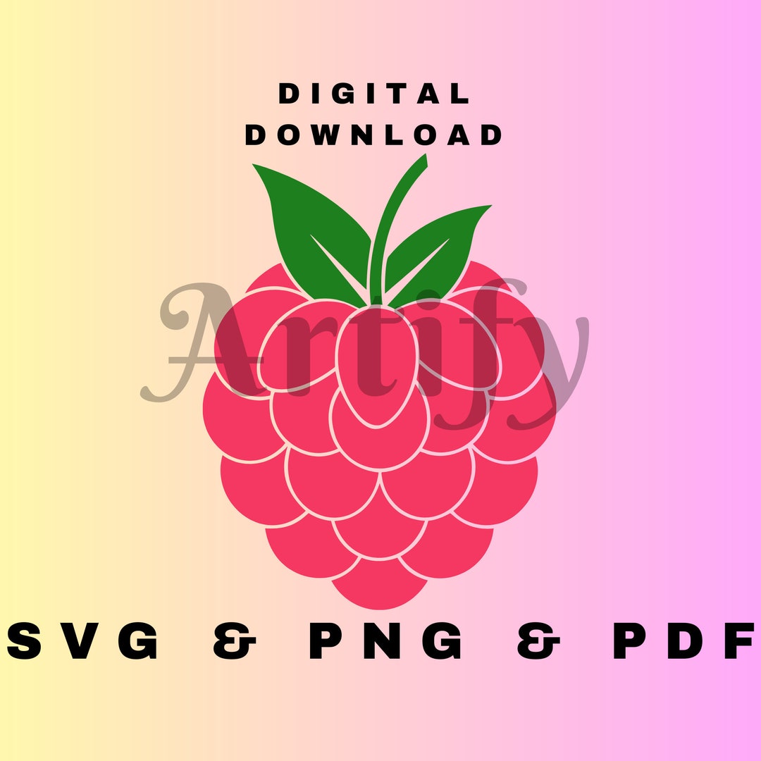 Raspberry SVG, Cutting Files for Silhouette Cameo, Scanncut, Raspberry ...