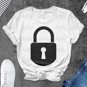 Lock SVG, Lock Vector Cutting Files for Silhouette Cameo, Scanncut, for ...