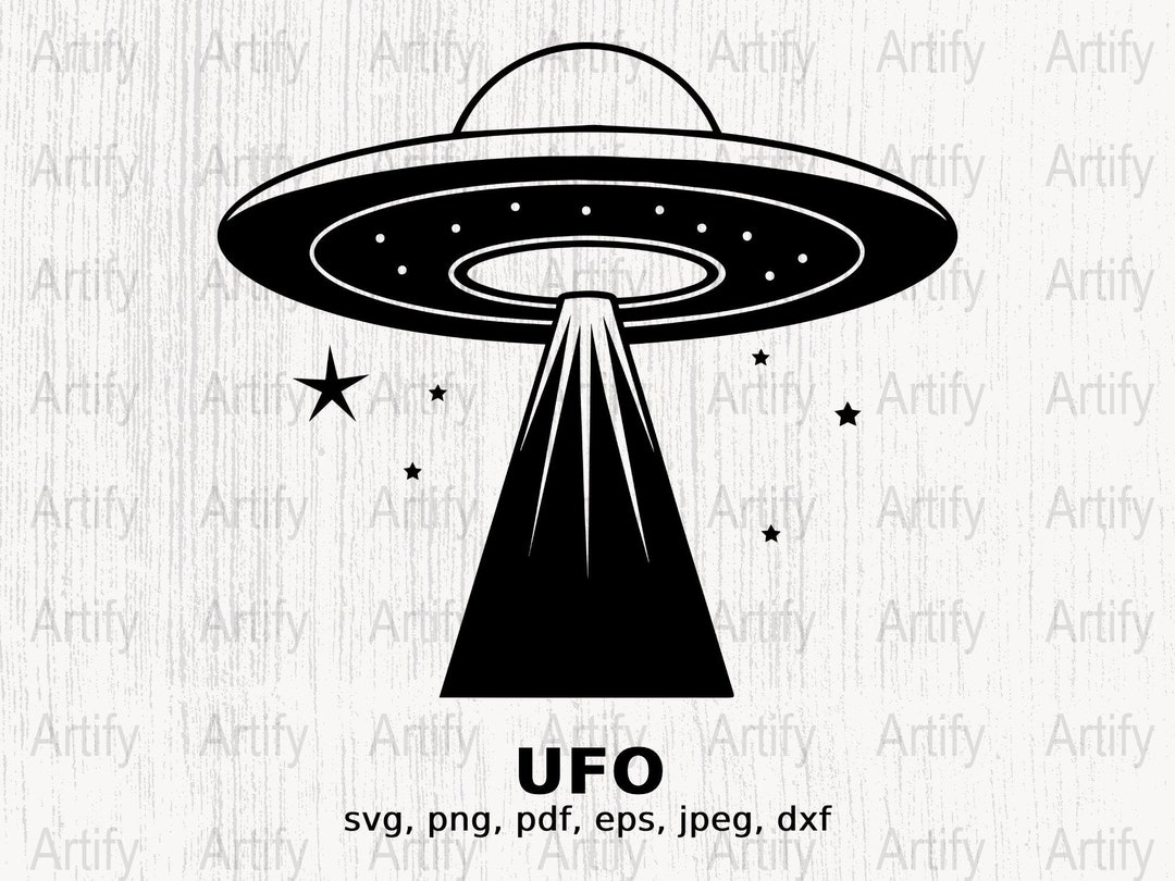 UFO SVG, UFO Vector Cutting Files for Silhouette Cameo, Scanncut, for ...