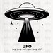 UFO SVG, UFO Vector Cutting Files for Silhouette Cameo, Scanncut, for ...