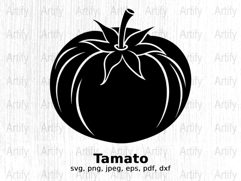 Tomato SVG, Tomato Vector Cutting Files for Silhouette Cameo, Scanncut ...