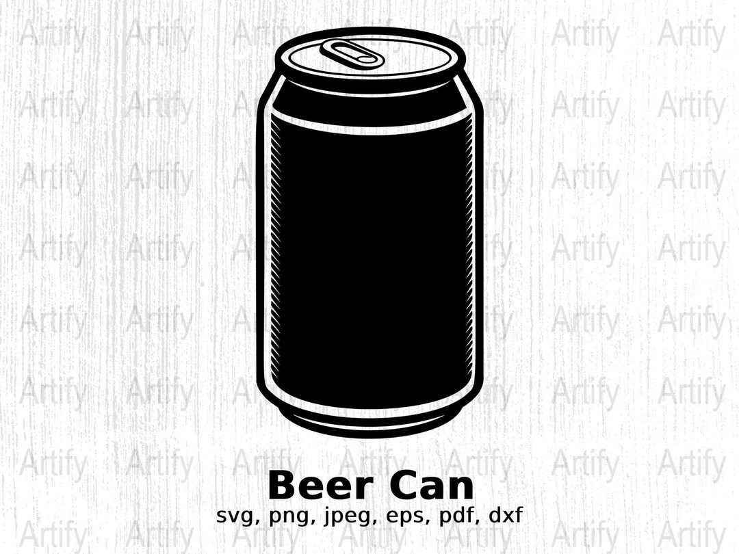 Beer Can SVG, Beer Can Vector Cutting Files for Silhouette Cameo ...