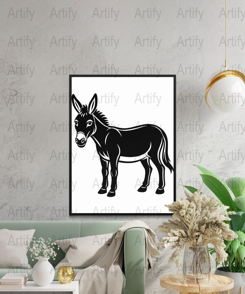 Donkey SVG, Donkey Vector Cutting Files for Silhouette Cameo, Scanncut ...