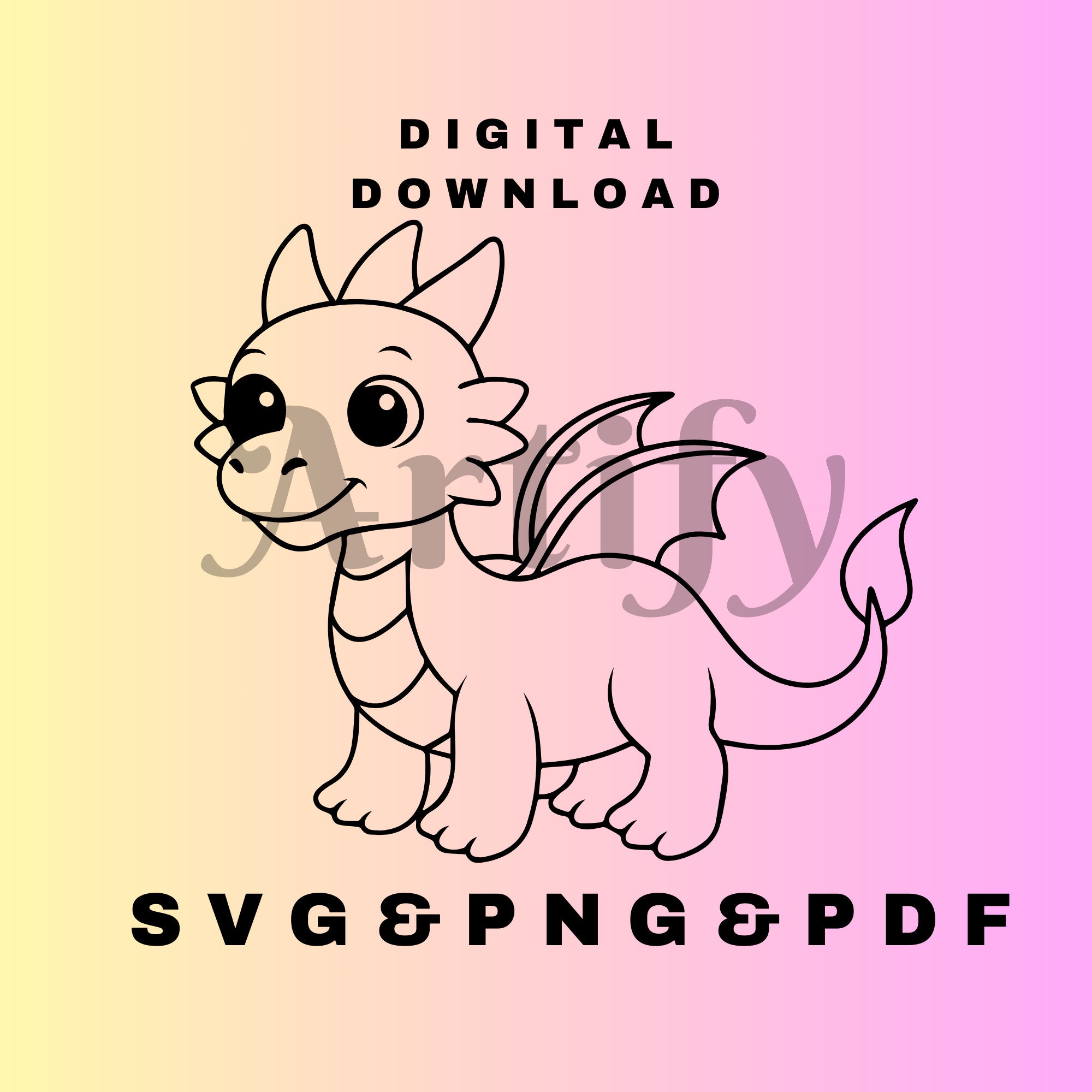 Cute Dragon Svg, Dragon Png, Fantasy Dragon Svg, Dragon Vector, Dragon ...