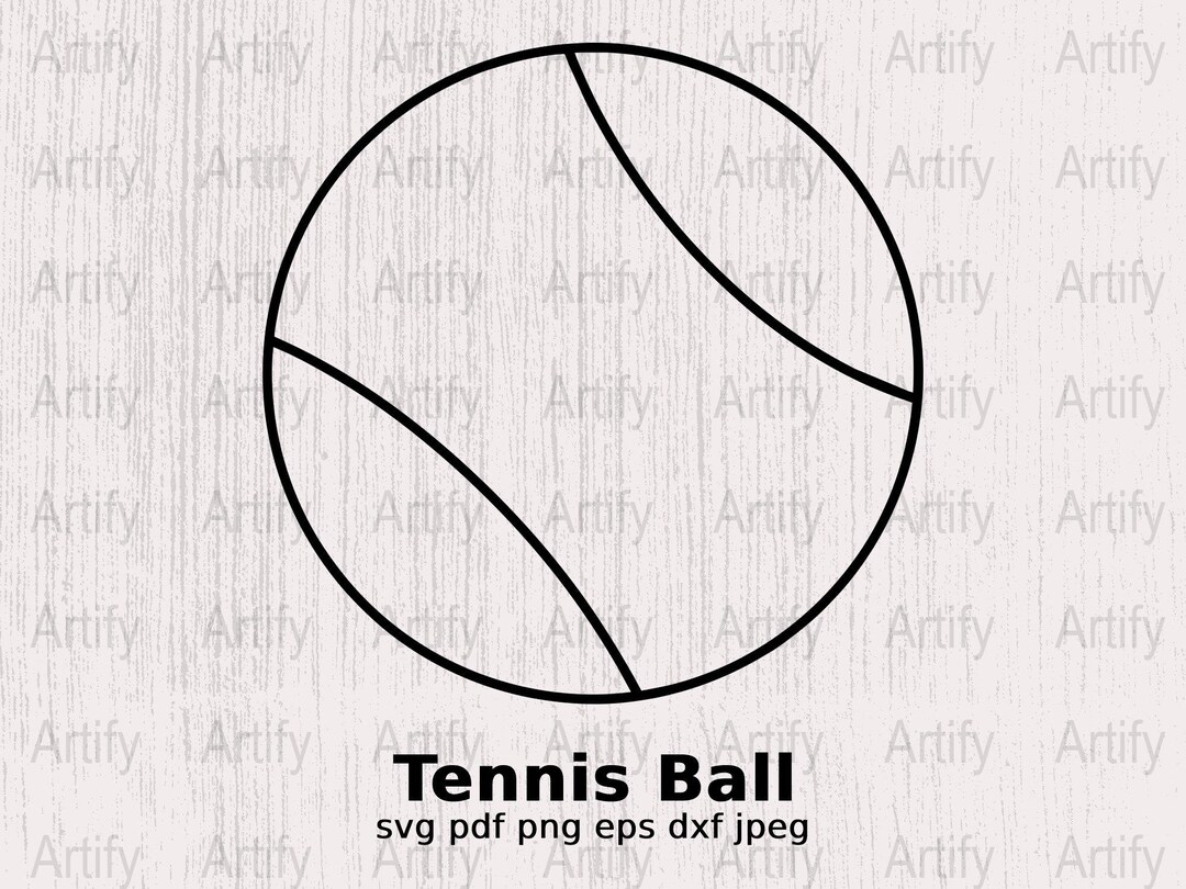 Tennis Ball Svg Png Image, Printable Sports Clipart, High-quality ...