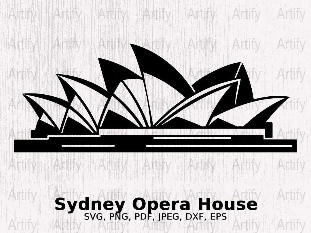 Sydney Opera House SVG, Sydney Opera House Vector Cutting Files for ...