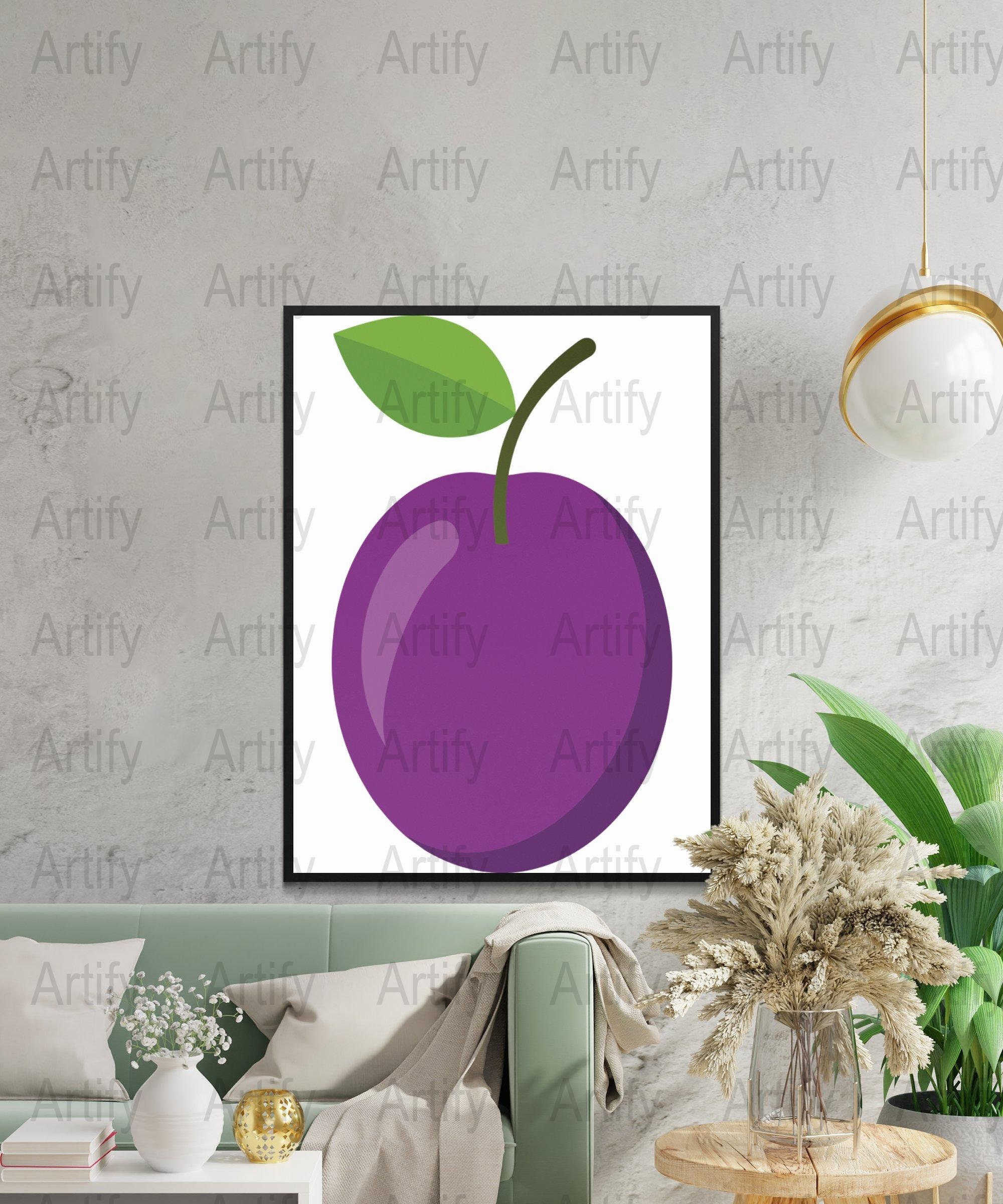 Plum Svg, Plum Vector Cutting Files for Silhouette Cameo, Scanncut, for ...