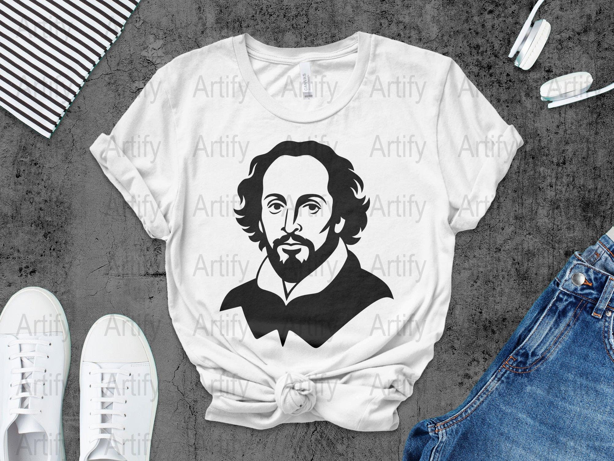 William Shakespeare SVG, William Shakespeare Vector Cutting Files for ...