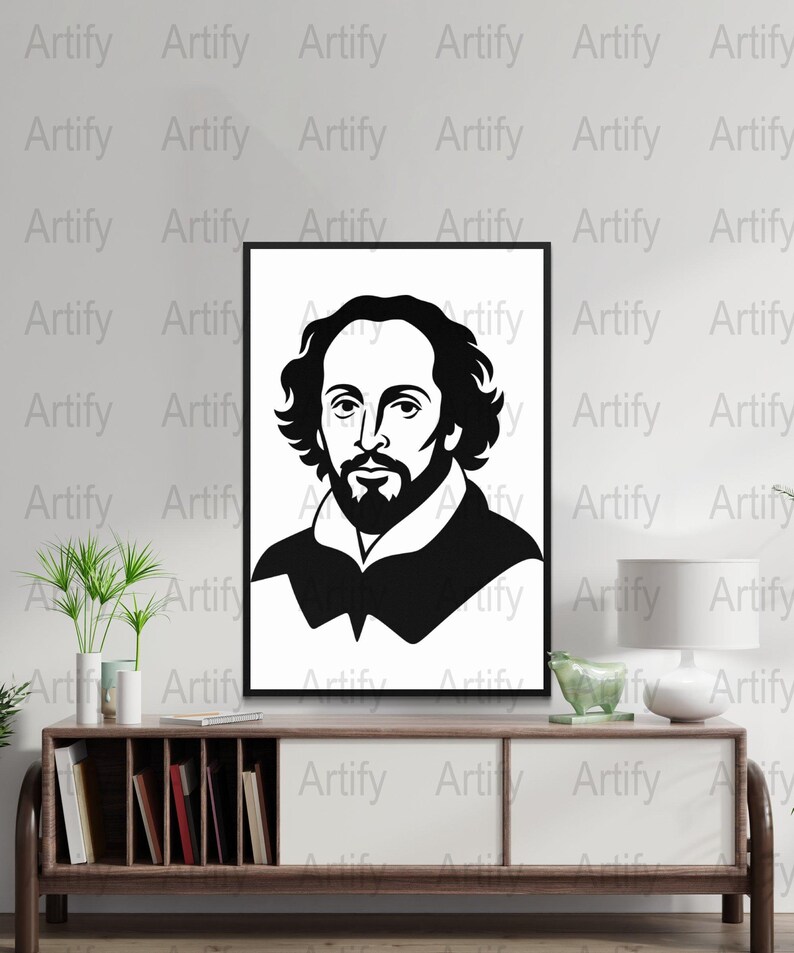 William Shakespeare SVG, William Shakespeare Vector Cutting Files for ...