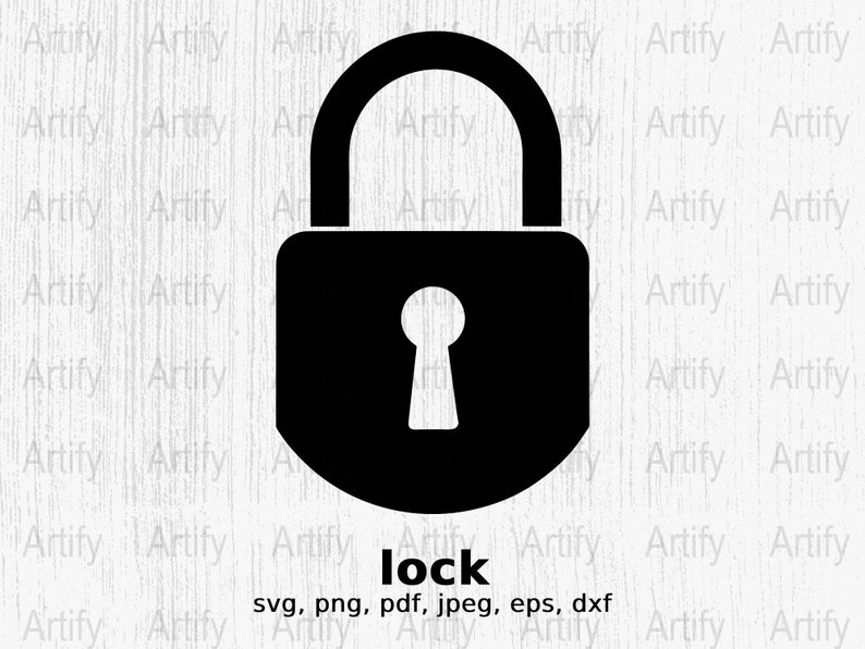 Lock SVG, Lock Vector Cutting Files for Silhouette Cameo, Scanncut, for ...