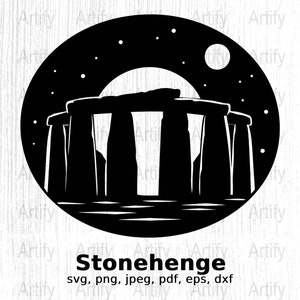 Stonehenge SVG, Stonehenge Vector Cutting Files for Silhouette Cameo ...