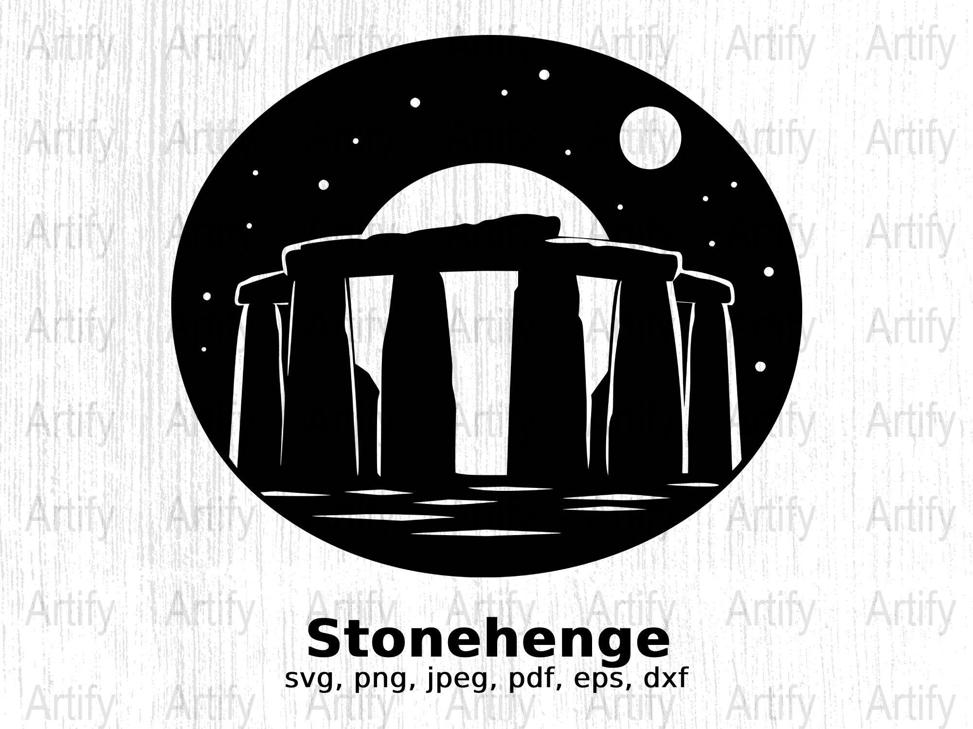 Stonehenge SVG, Stonehenge Vector Cutting Files for Silhouette Cameo ...