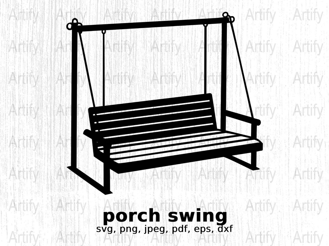 Porch Swing SVG, Porch Swing Vector Cutting Files for Silhouette Cameo ...